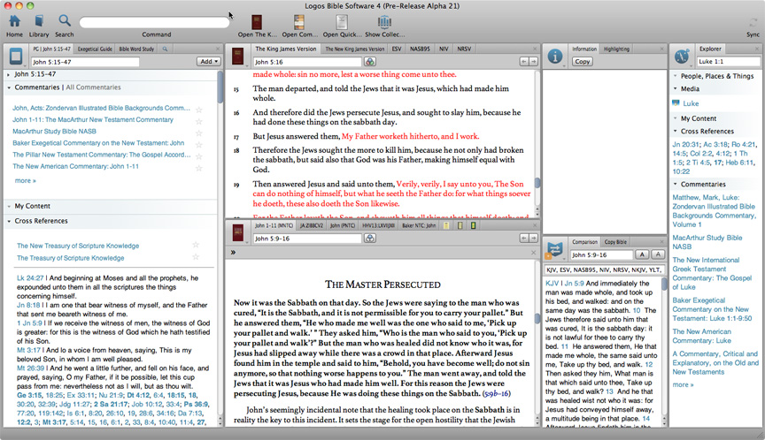 Layout Screenshots — Logos Community