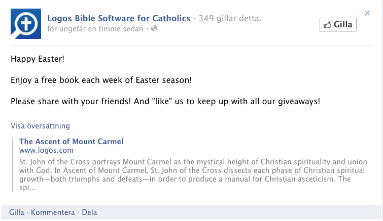 Free [Catholic] book each week of Easter - Logos Community