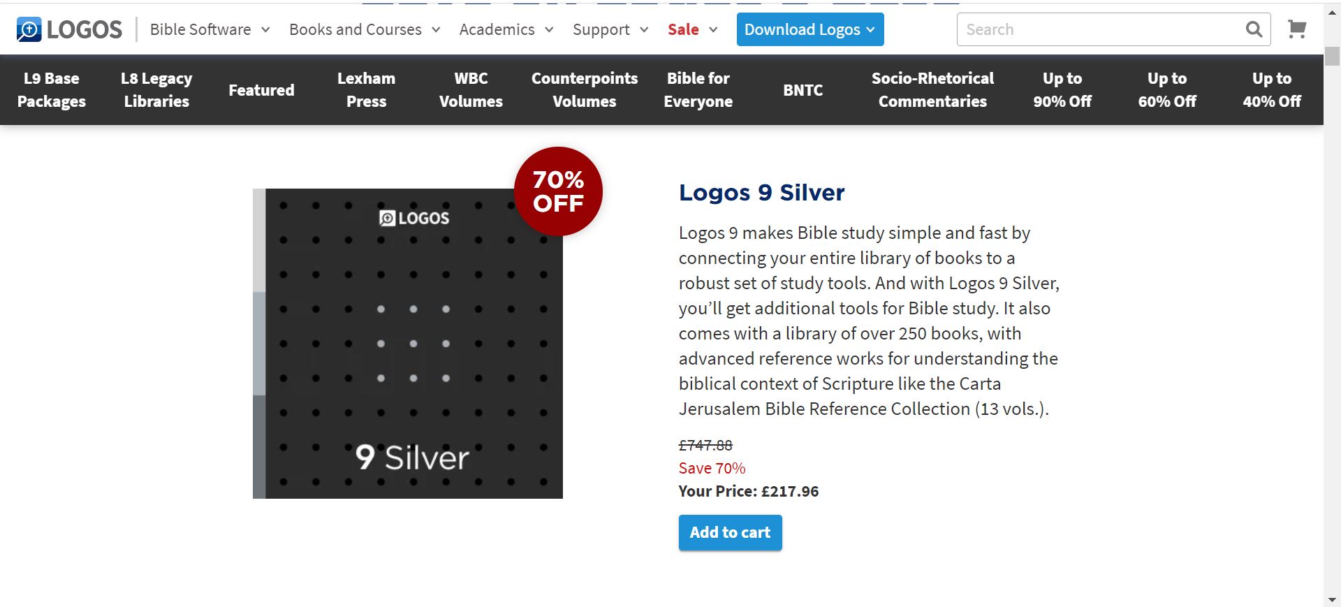 Black Friday Sale Incorrect Discount? - Logos Community