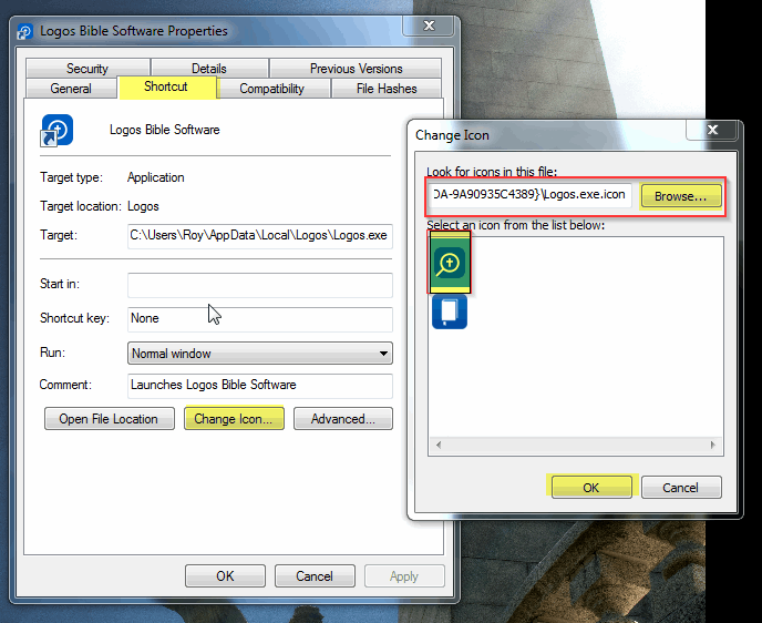 Logos icon has disappeared from Win 7 programs menu & taskbar - Logos ...