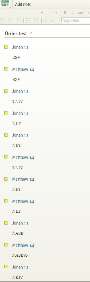 Bug: sort order of notes in beta12 - Logos Community