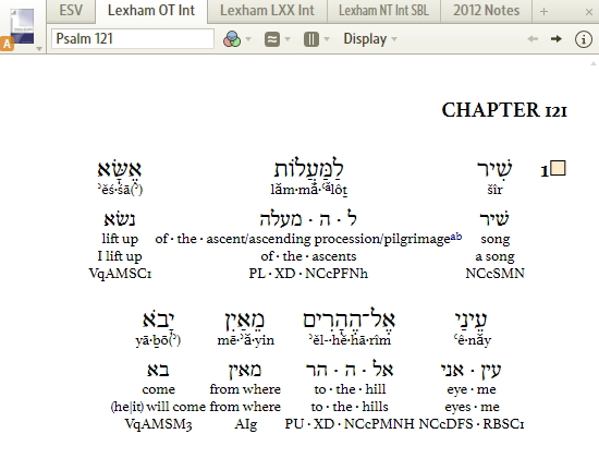 BUG - Lexham Hebrew Interlinear Line Spacing - Logos Community