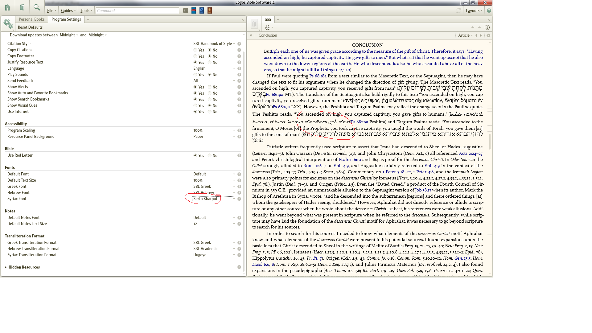 BUG: Personal Book using incorrect font and other oddities - Logos ... BUG: Personal Book using incorrect font and other oddities - Logos ...