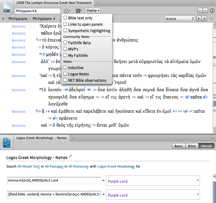 Bug: 4.5c RC 1 - Morphology Visual Filters - Indexing in progress - Logos Community