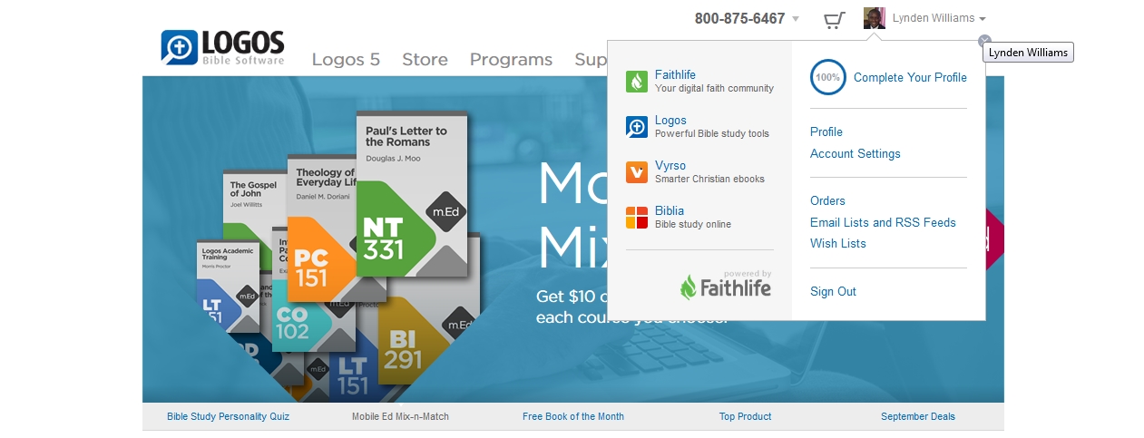 New Home Page Design - Logos Community