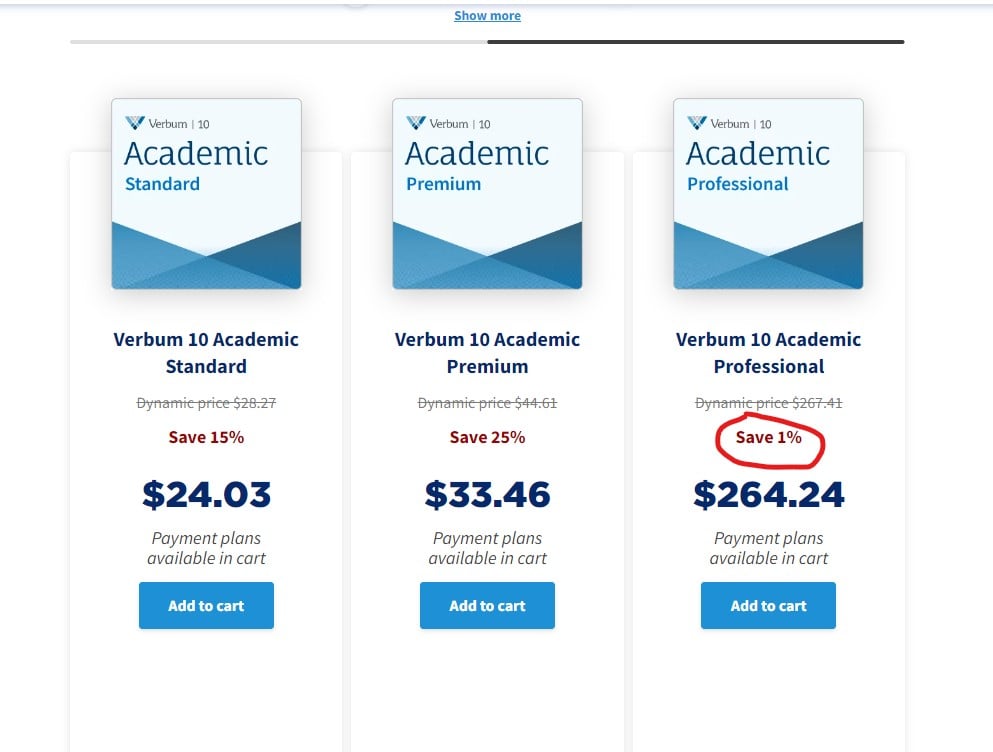 Logos.com BUG: Not all Base Packages included in the May sale - Logos ...