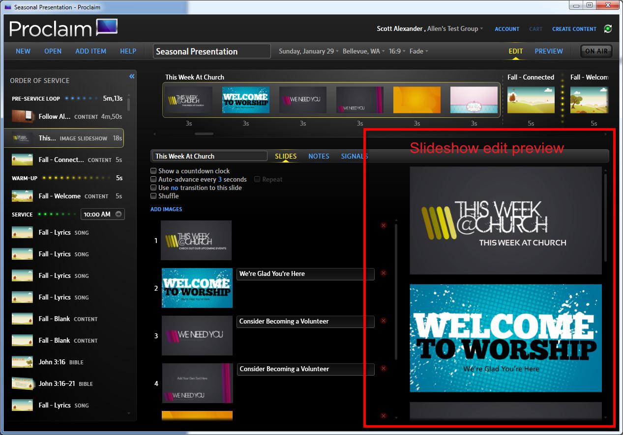 Proclaim version 1.0 update (build 77) - Logos Community