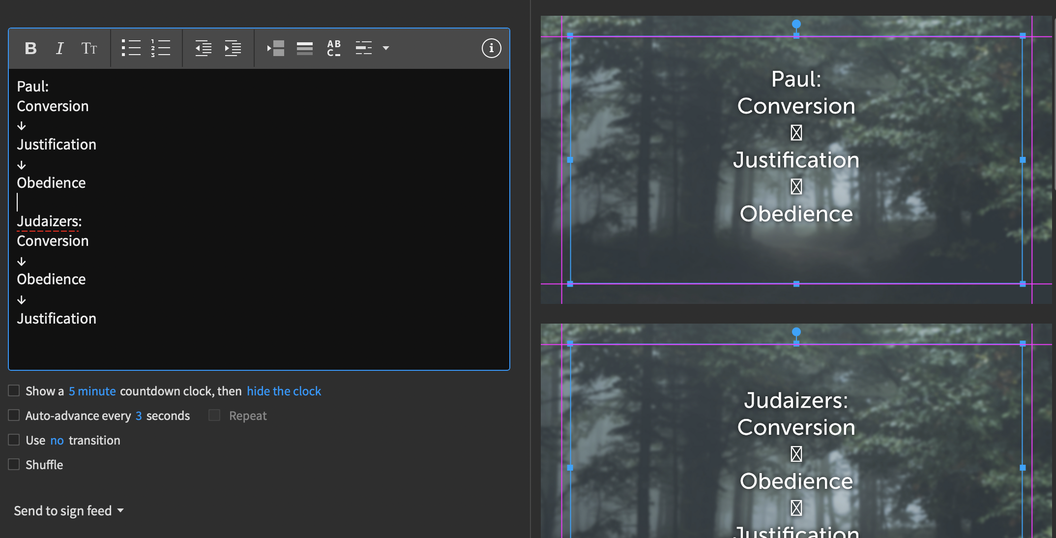 Display Unicode Characters on Slides - Logos Community