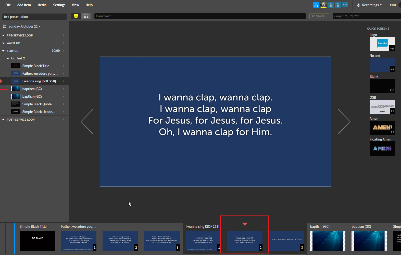 Couple of questions about the "Blank" Quick Screen — Logos Community