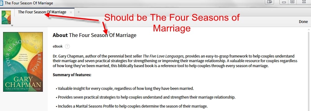 How to report a typo on the title of a book - Logos Community