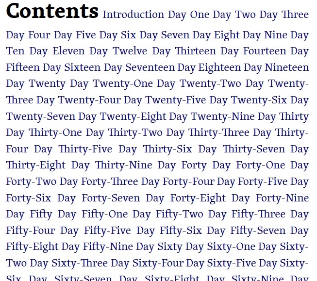 Whispers of Hope - Beth Moore - Table of contents all jumbled up ...