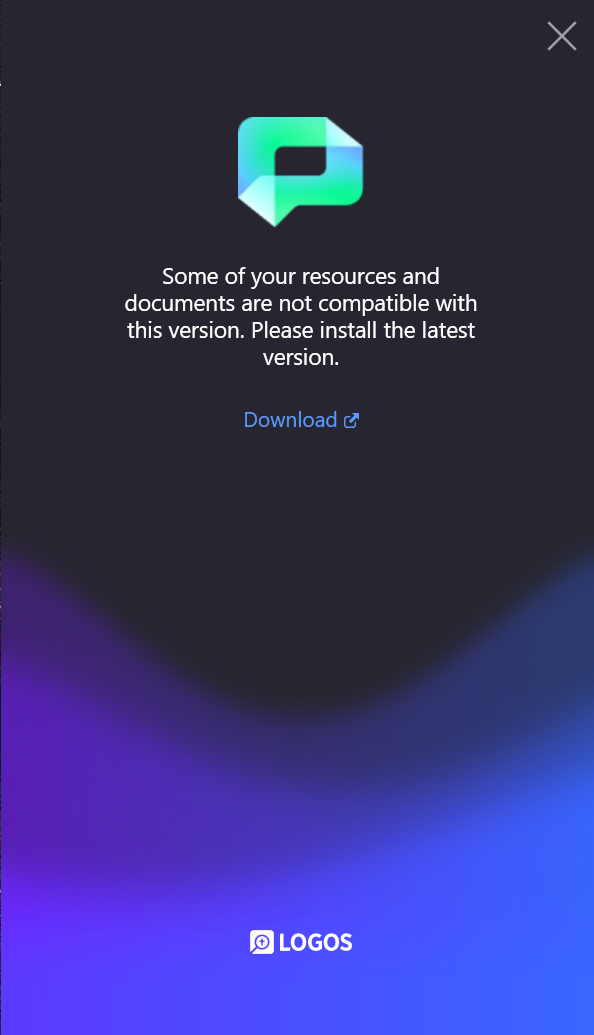 Proclaim Won't Open (Because Resources Are Not Compatible?) - Logos ...