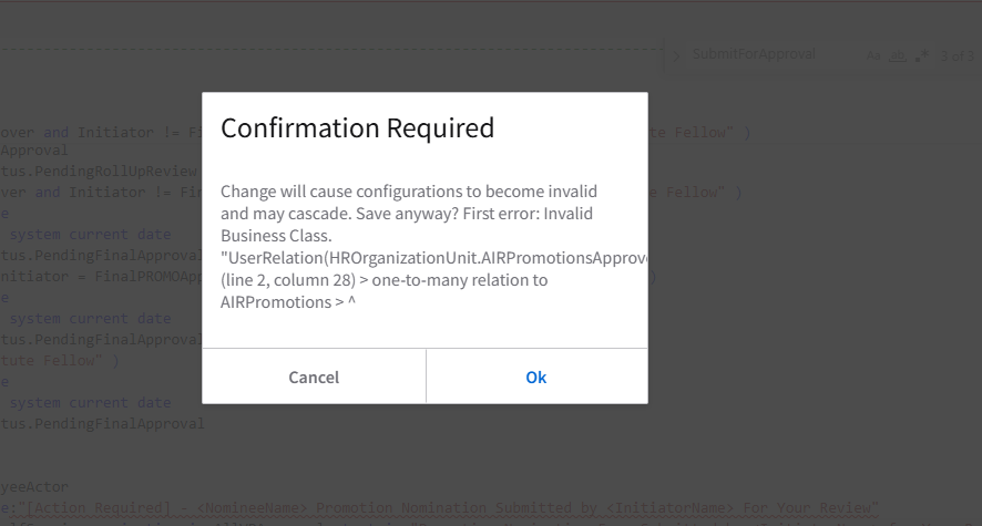 Landmark/Config Console/HR Talent - Send Notification LPL Returns Error ...