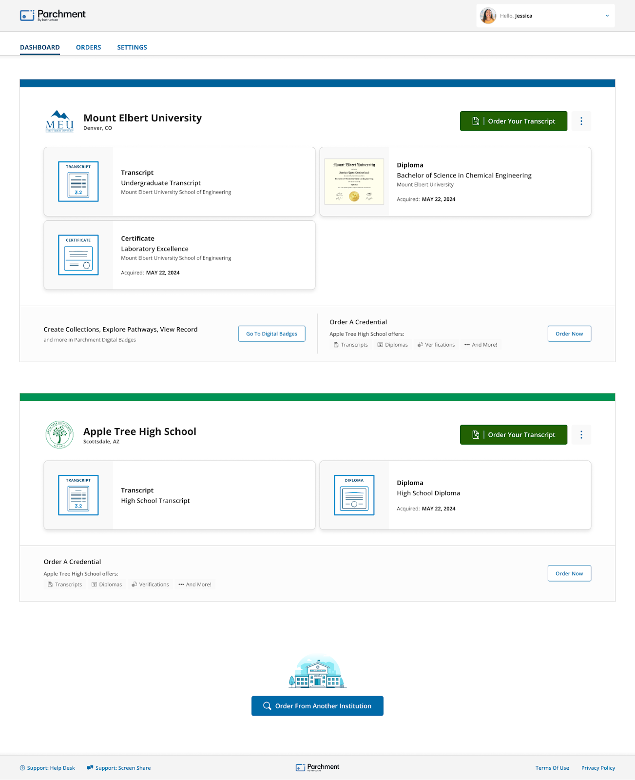 Parchment Learner Dashboard Release Notes (3/28/2026) - Instructure ...