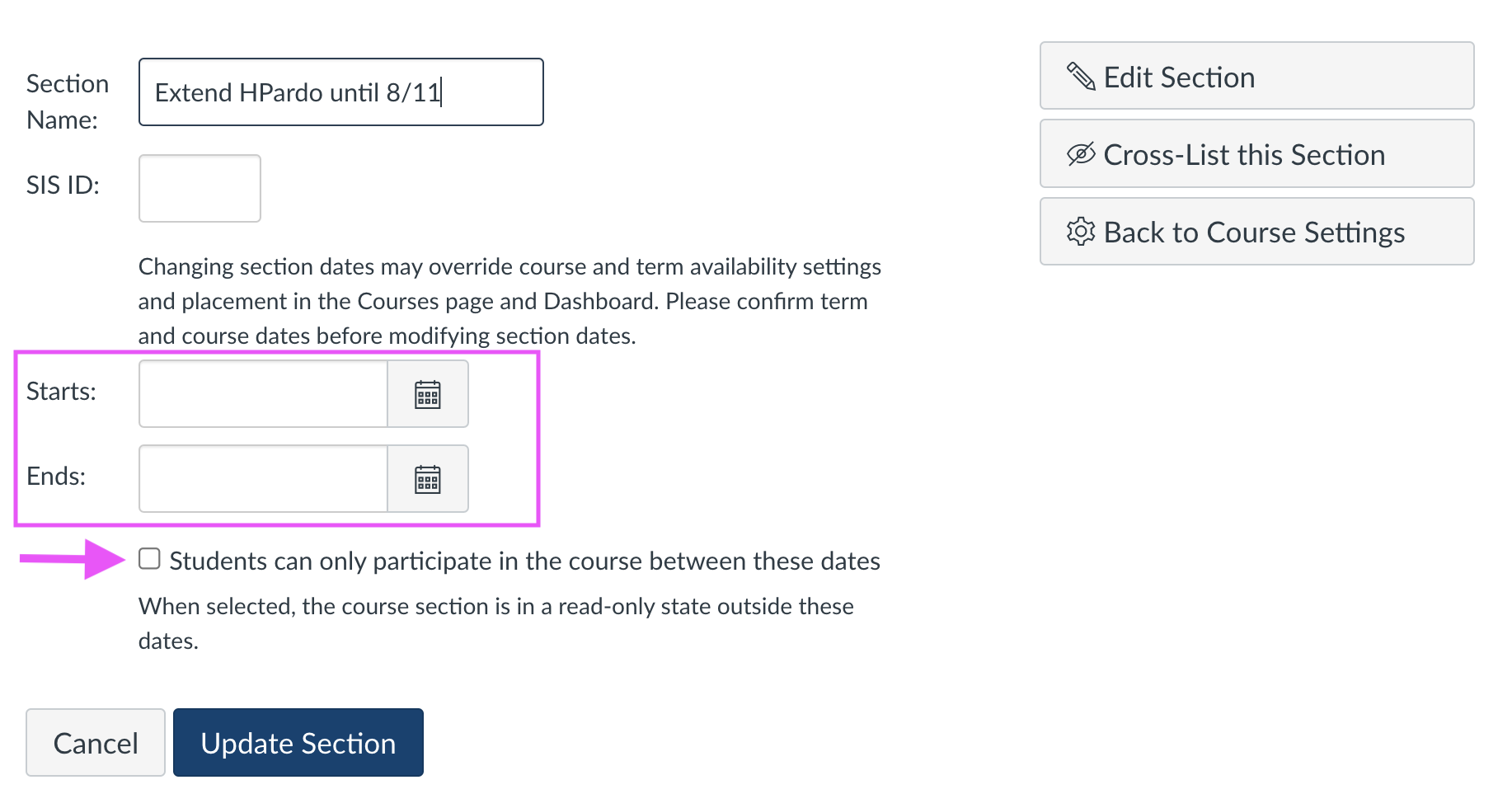 How to Extend Course Access for One Student (Admin) - Instructure Community