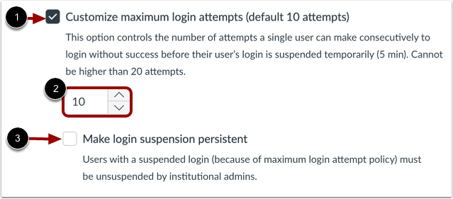 How do I manage Canvas password requirements and login attempts for an ...