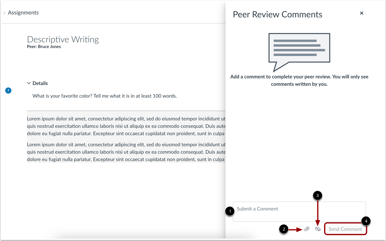 How do I submit a peer review to an assignment? - Instructure Community