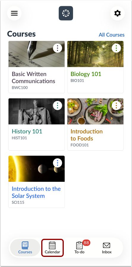 How do I view the Calendar in the Teacher app on my iOS device ...