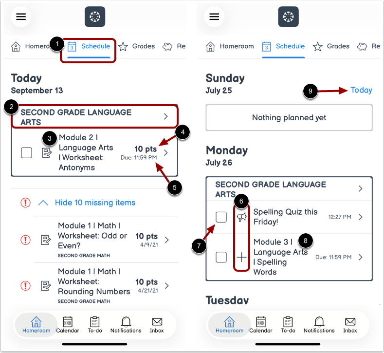 Hoe kan ik mijn rooster bekijken via de Canvas-app op mijn iOS-apparaat ...