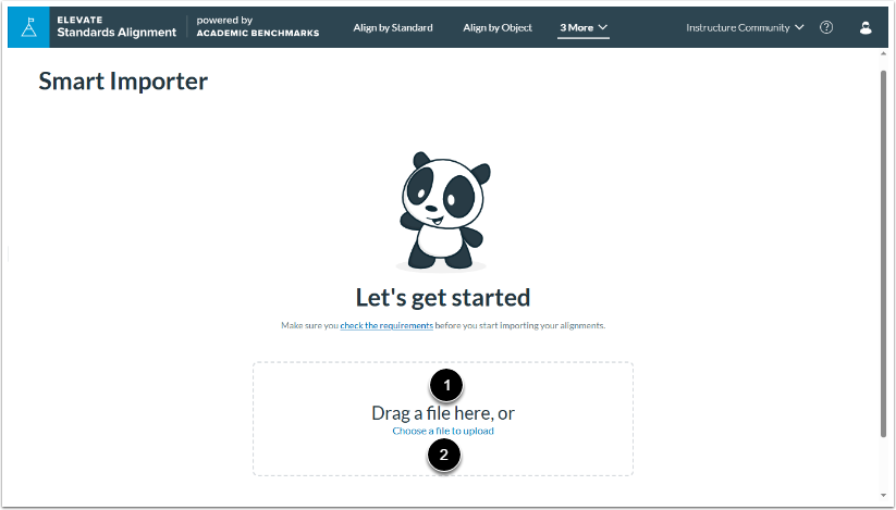 How do I use the Smart Importer in the Elevate Standards Alignment App ...