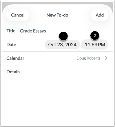How do I add a Calendar To-Do List item or Event in the Teacher app on ...