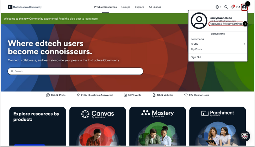 How do I update my avatar in the Instructure Community? - Instructure ...
