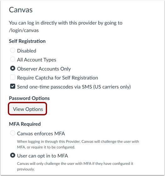 How do I manage Canvas password requirements and login attempts for an ...