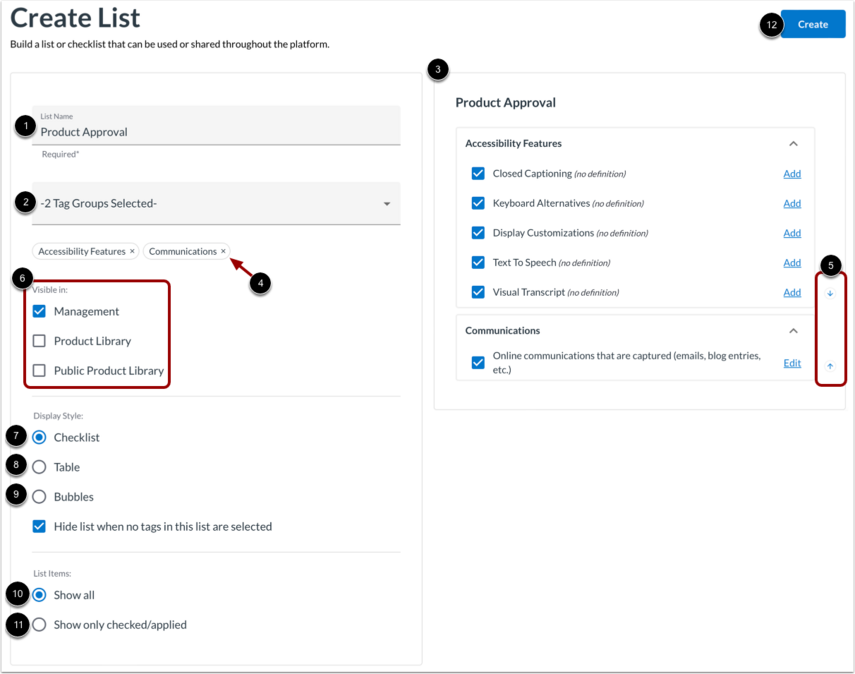 How do I create and manage lists? - Instructure Community