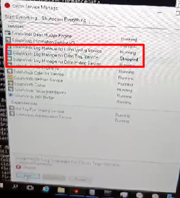 Server SolarWinds Log Manager for Orion Trap Service cannot Running on Additional Polling Engine ...
