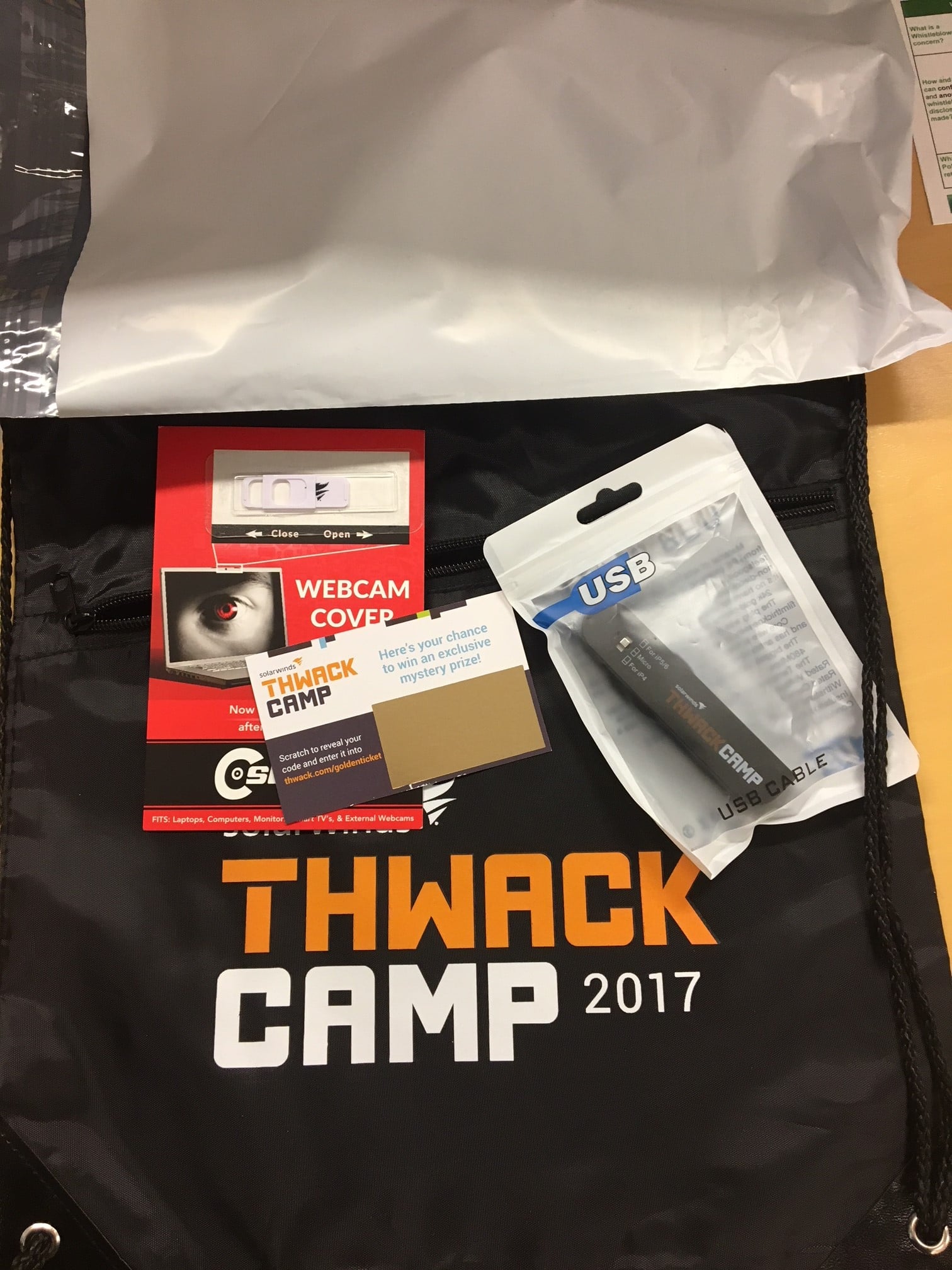 Show your swag bag! - THWACK