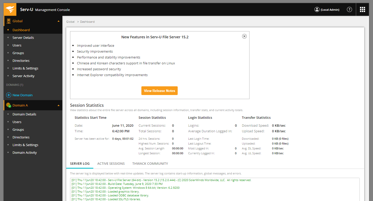 Serv-U FTP Server and Serv-U MFT Server version 15.2.1 are now ...