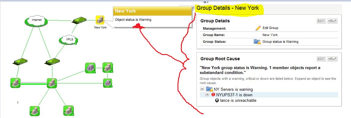 Group Information in Network Maps - THWACK