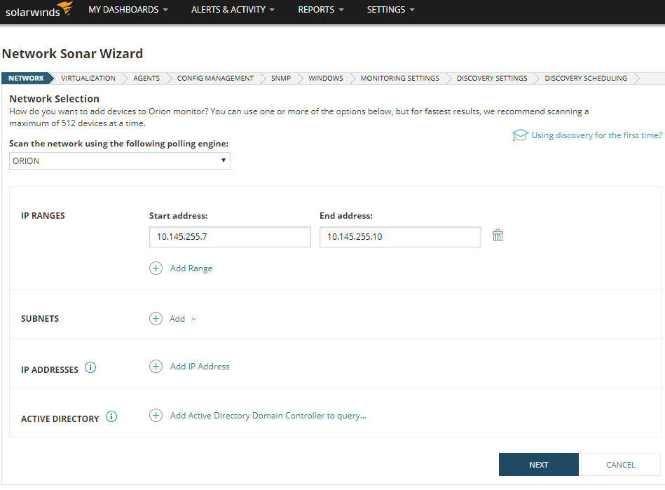 Network Discovery "Discovers" Devices, But Does Not Import Multiple ...