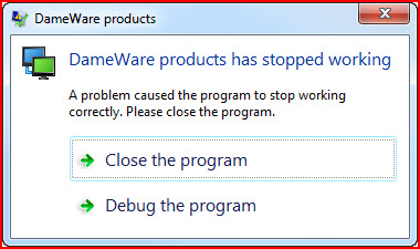DameWare MRC 9 Stopped Working Upon Launch - THWACK