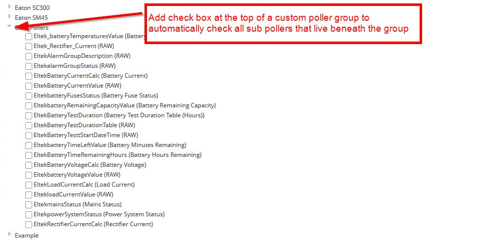 Bulk assign custom pollers by group to a node - THWACK