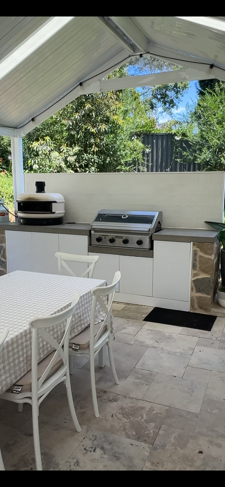 Outdoor kitchen with DIY concrete benchtop - Bunnings Workshop community