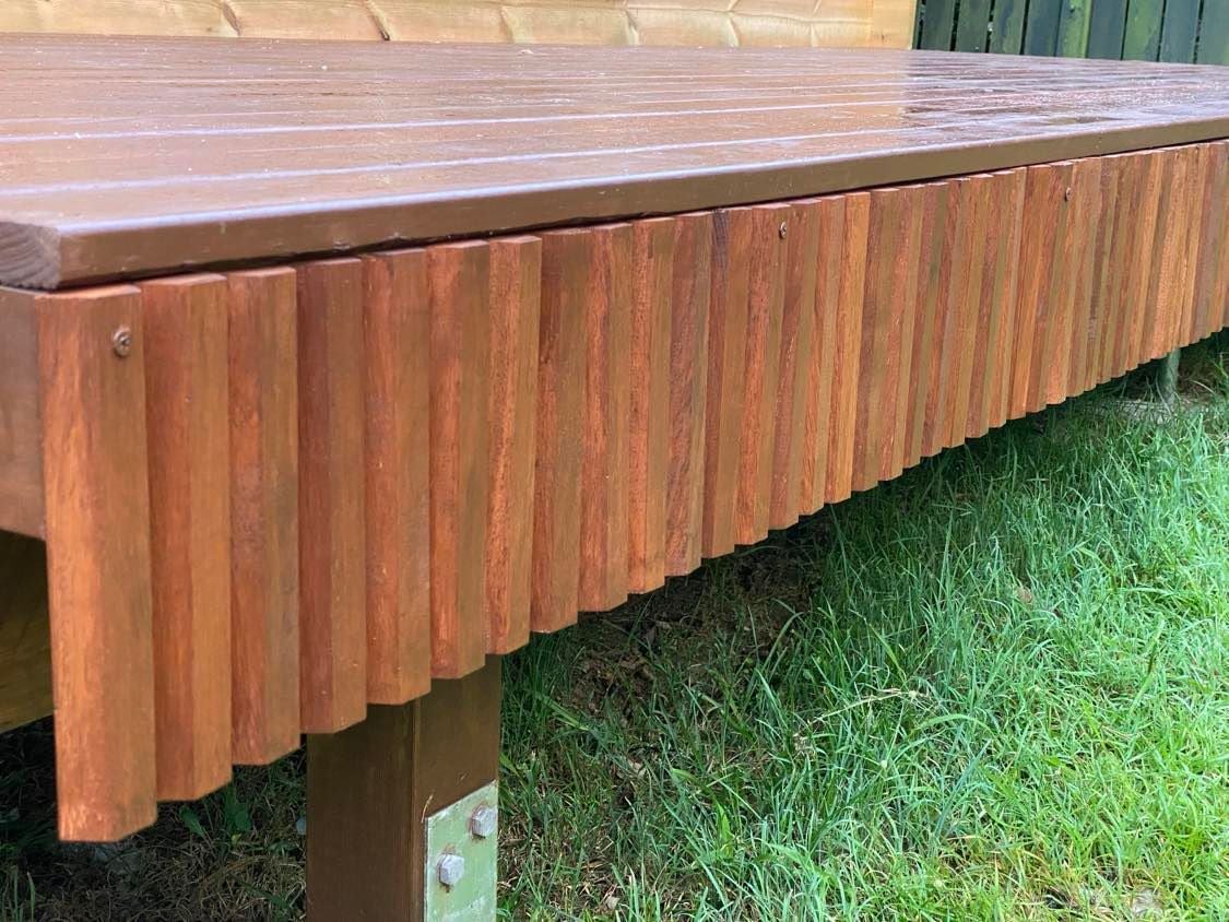 Deck makeover using garden edging - Bunnings Workshop community