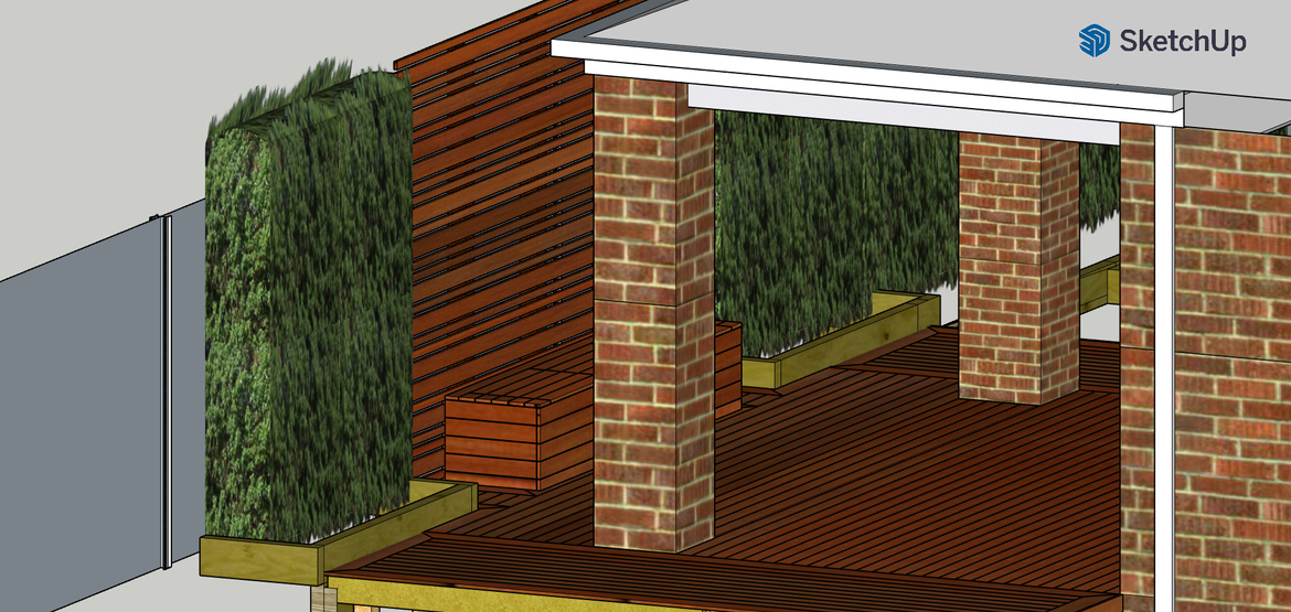 Deck upgrade, merbau seating with storage and privacy screen project ...