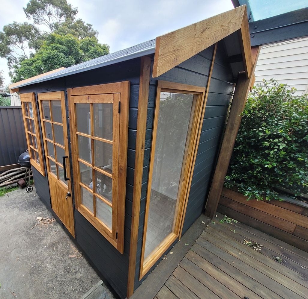 Stilla Peppertree 9x6 studio build for craft room - Bunnings Workshop ...
