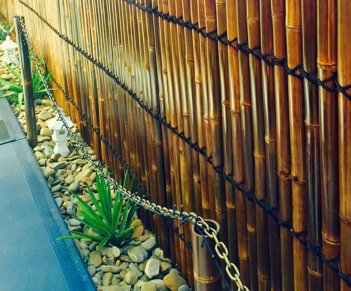 Bamboo screening to cover Colorbond fence - Bunnings Workshop community