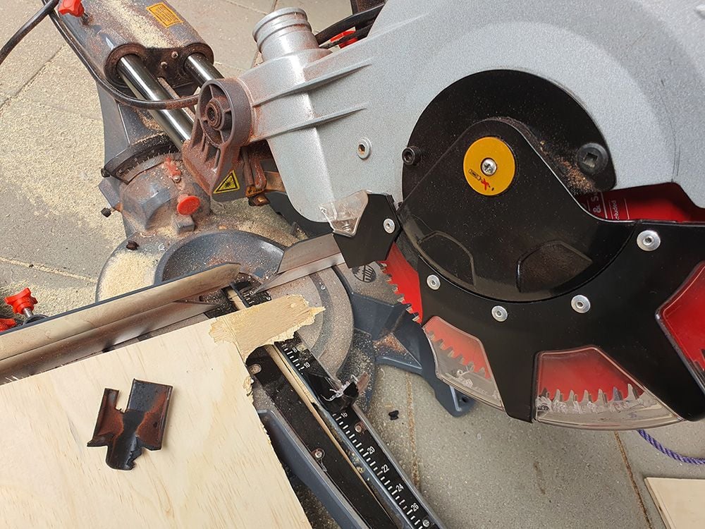 Ozito mitre saw blade guard - options? - dodgy ply? - Bunnings Workshop ...