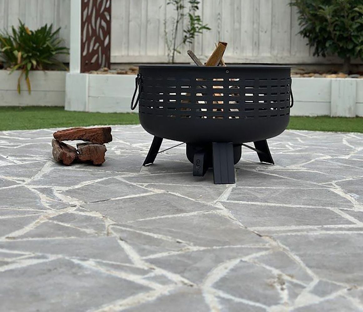 Crazy paving for backyard fire pit - Bunnings Workshop community