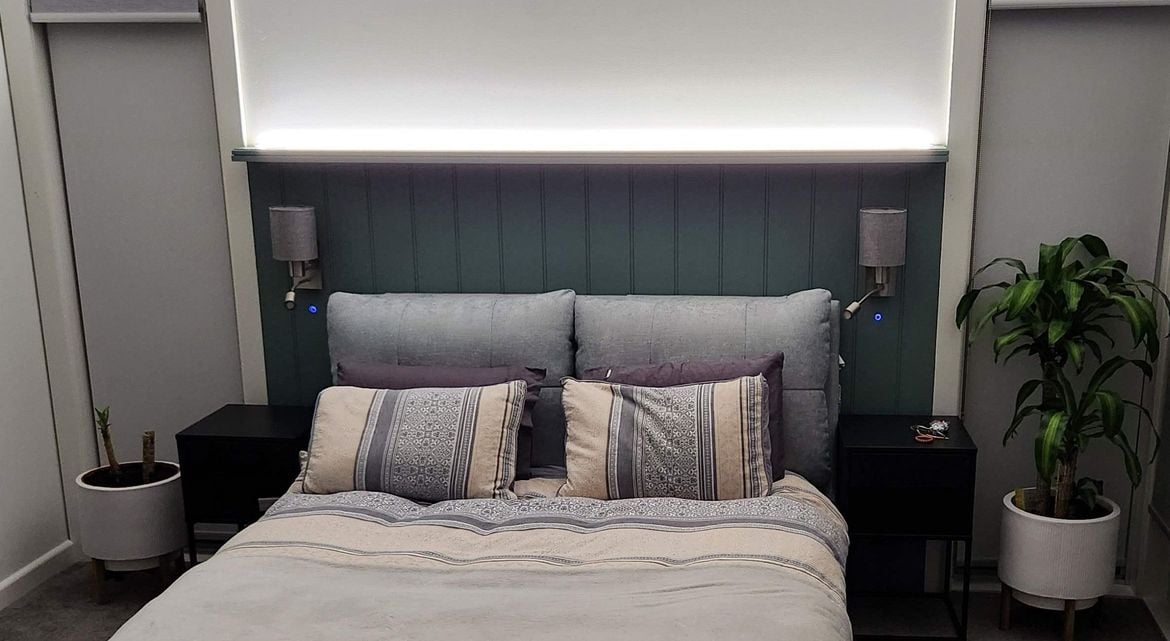 Bedroom feature wall using VJ panels - Bunnings Workshop community
