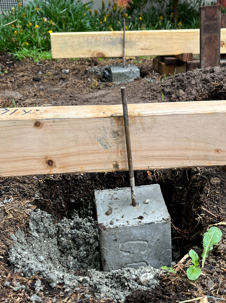 How to fix gap between deck concrete stumps and bearers? - Bunnings ...
