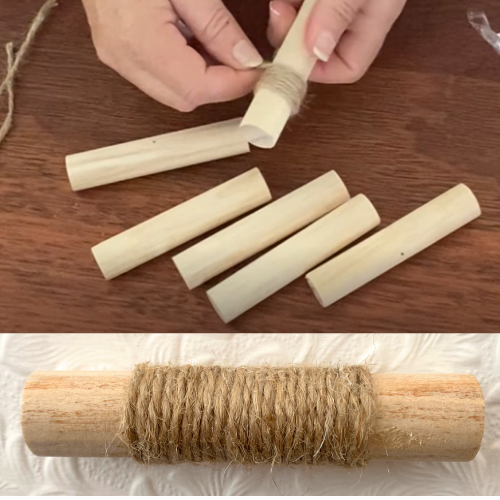 How to DIY dowel and jute furniture pulls - Bunnings Workshop community