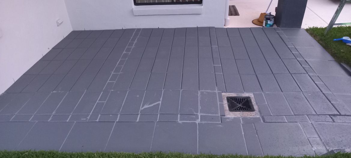 Paved BBQ area sealed and painted - Bunnings Workshop community