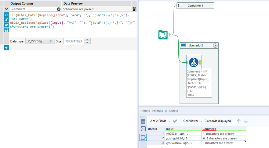 Data Validation to check character type in string field - letter ...