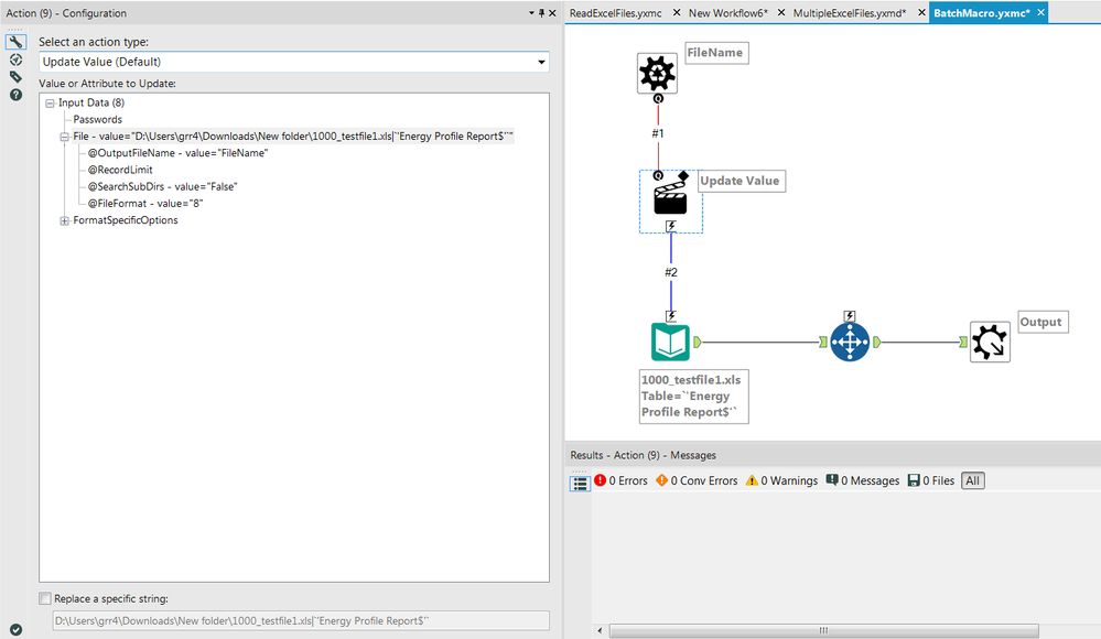 Collating Multiple Excel Data into one single Excel File - Alteryx