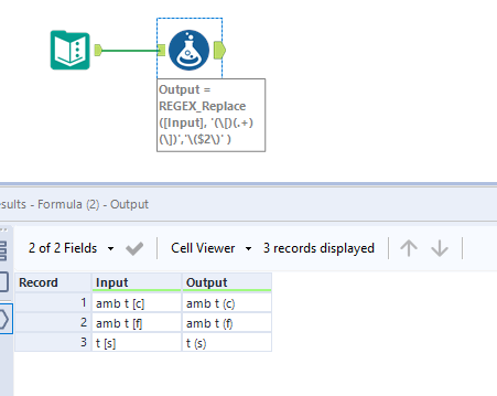 replacing brackets with parentheses in every column title with regex or ...