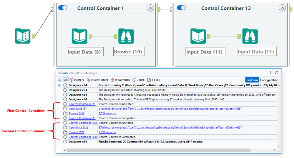 Control Containers: Take Control of Your Workflow - Alteryx